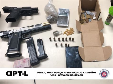 Policiais Militares Apreendem Dupla Por Porte Ilegal De Arma De Fogo E