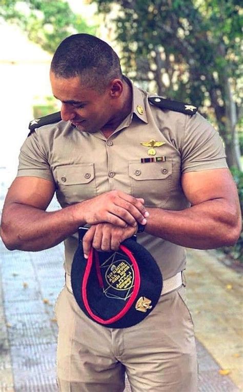 Army Men Muscle Hunks Cop Uniform Men In Uniform Arab Men Fashion
