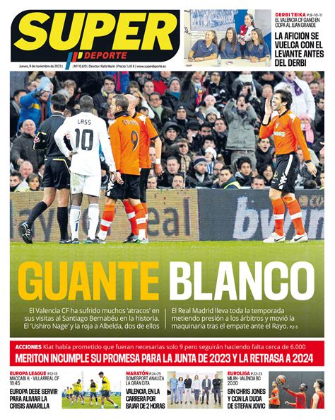Las portadas de los periódicos deportivos de este jueves 9 de noviembre