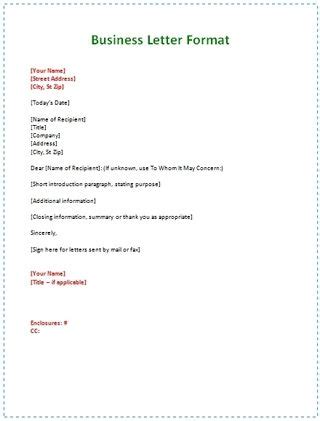 23 Official Letter Format Examples PDF Examples Business Letter