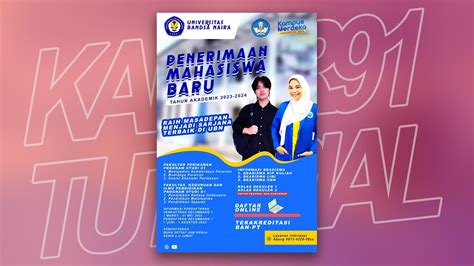 Tutorial Desain Spanduk Baliho Penerimaan Mahasiswa Baru Di Adobe
