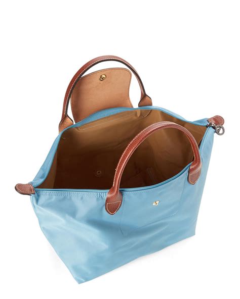 Longchamp Synthetic Light Blue Le Pliage Néo Large Tote Lyst