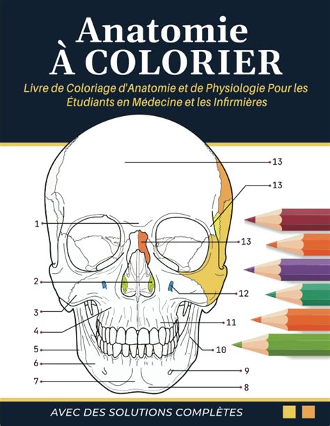 Amazon Anatomie à colorier Livre de Coloriage d Anatomie et de