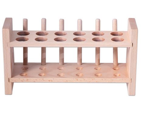 Reagenzglasgestell aus Holz Für 12 Stück BETZOLD