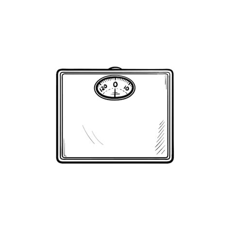 Icône De Doodle Contour Dessiné à La Main échelles Vecteur Premium