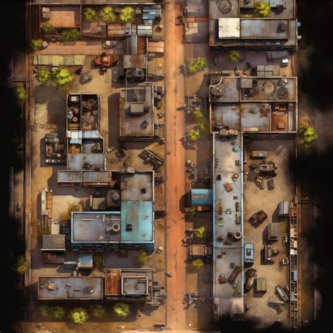 10 Cyberpunk Slums Battlemaps Sci Fi Dnd Battle Map Cyberpunk D D