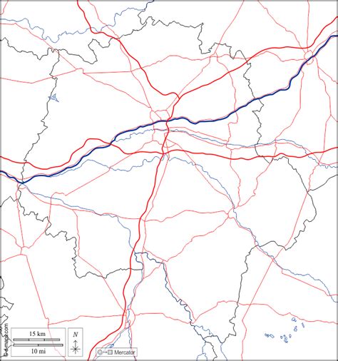 Indre et Loire carte géographique gratuite carte géographique muette