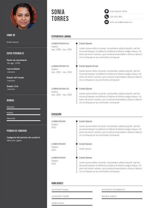Ejemplos de Currículum Diseñador a Gráfico para Redes Sociales Guía