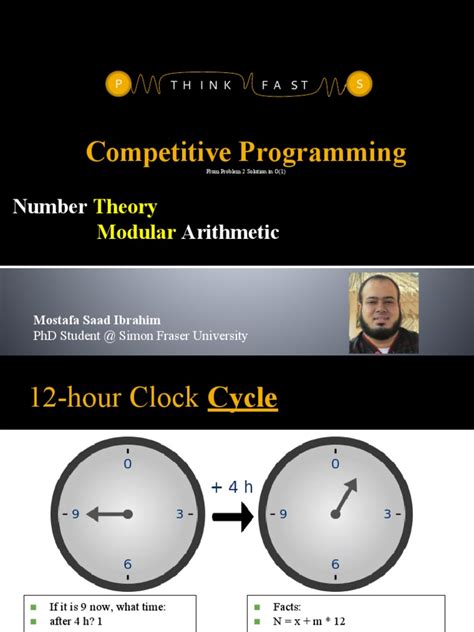 03 number theory modular arithmetic pdf pdf arithmetic discrete mathematics