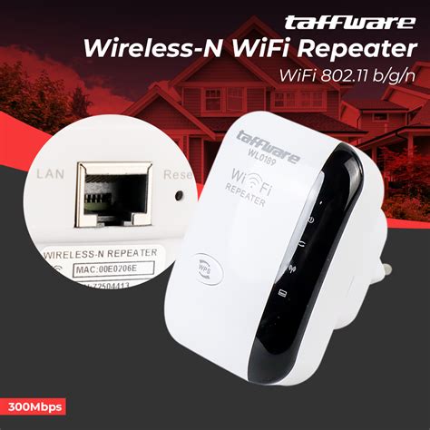 Taffware Wireless N Wifi Repeater Mbps Wl White