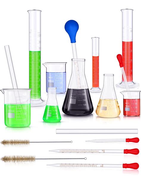Juego De Piezas De Cristaler A De Laboratorio Juego De Cilindros De