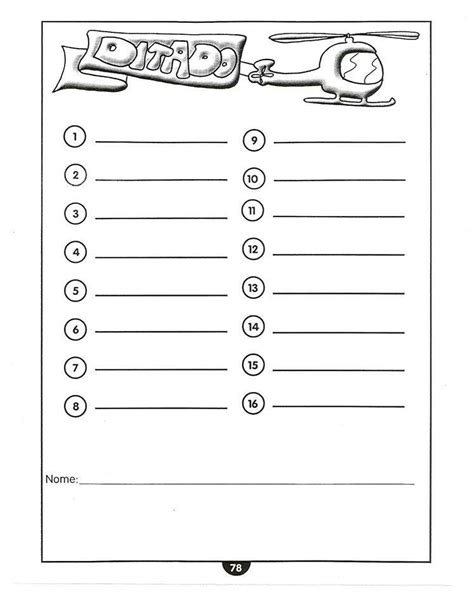 Folhas De Ditados E Autoditados Para Imprimir Artofit