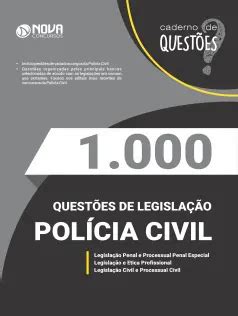 Livro 1 000 Questões Gabaritadas Legislações para Polícia Civil