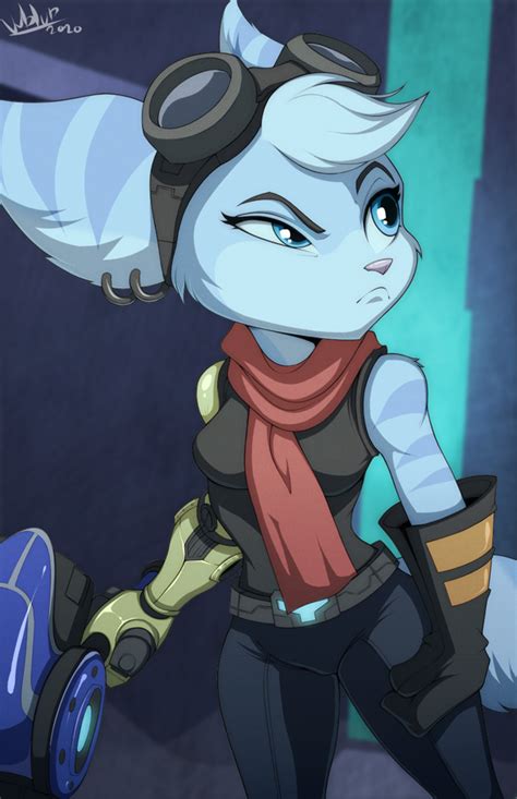 303115 Safe Artistwildblur Rivet Randc Fictional Species Lombax Mammal Anthro Ratchet