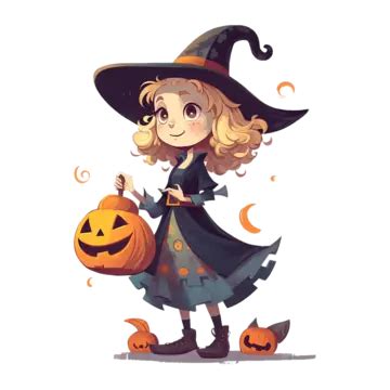 할로윈 귀여운 마녀 그림 할로윈 마녀 할로윈 마녀 PNG 일러스트 및 이미지 에 대한 무료 다운로드 Pngtree