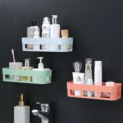 Jual Rak Kamar Mandi Persegi Panjang Rak Kamar Mandi Tempel Model