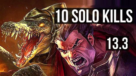 RENEKTON Vs DARIUS TOP 10 Solo Kills Quadra Legendary 1 2M