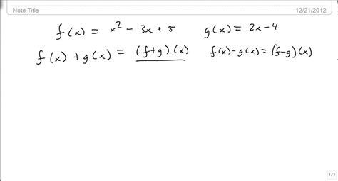 add and subtract polynomial functions youtube