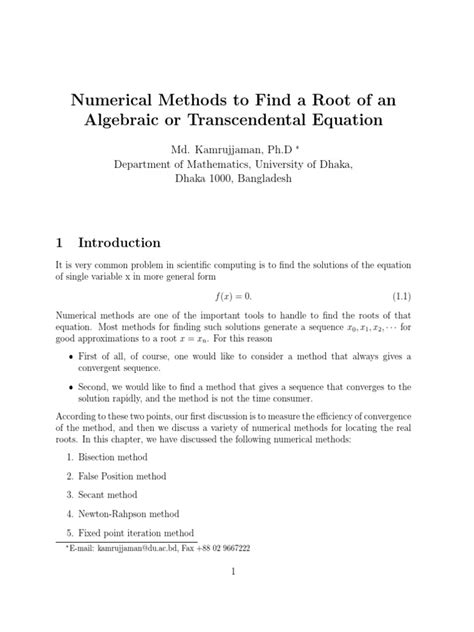 numerical methods for finding roots pdf tangent numerical analysis