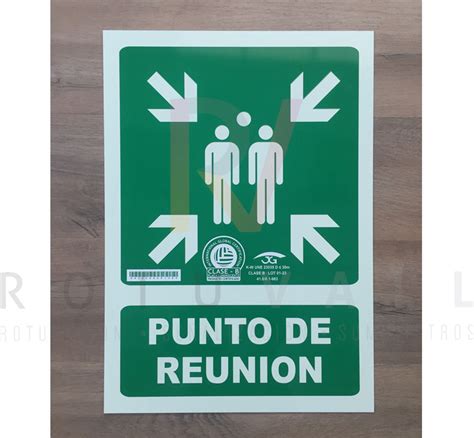 Señal Punto de Reunión Clase B Aluminio 420x600 mm Rotuvall