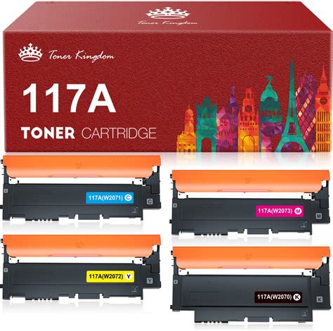 4er Pack 117A Kompatibel als Ersatz für HP 117A Toner Set für Color
