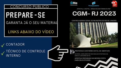 Apostila CGM RJ Concurso 2023 YouTube