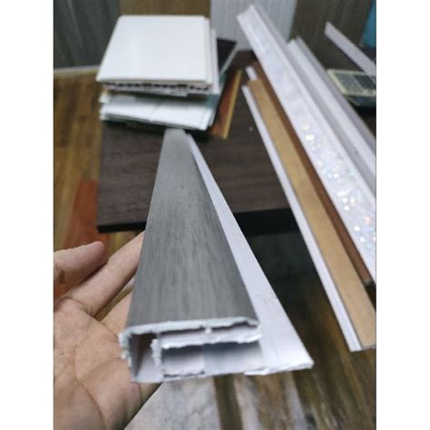 Jual Lis Plafon PVC Abu Shopee Indonesia