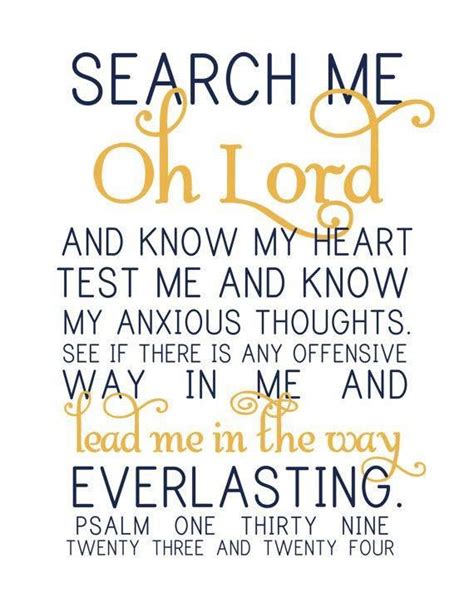 Psalm Examine Me O El And Know My Mind Test Me And Know My
