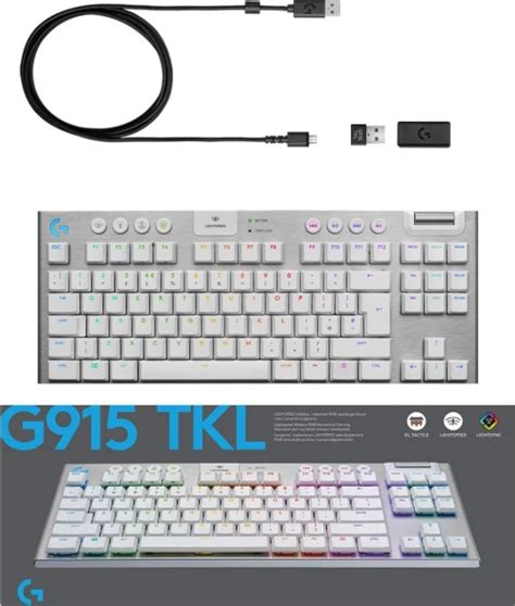 Logitech G915 TKL Tactile Tenkeyless Lightspeed Wireless RGB