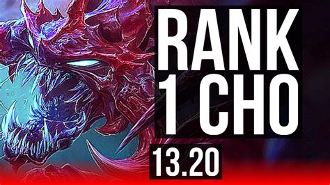 Cho Gath Vs Dr Mundo Top Rank Cho Godlike Jp Master