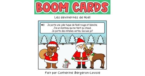 Boom Cards Les devinettes de Noël