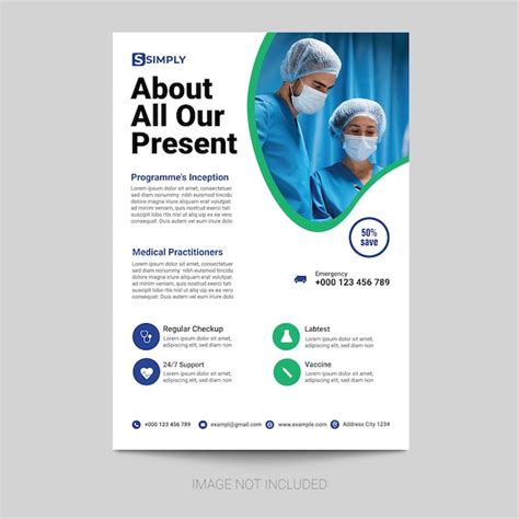 Premium Vector Medical Health Care And Clinic Flyer Design Template