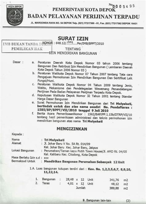Detail Contoh Surat Keterangan Imb Dalam Proses Koleksi Nomer 26