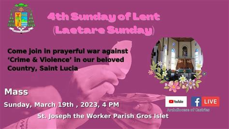 Sunday Mass 4th Sunday Of Lent Laetare Sunday YouTube