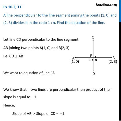 Ex A Line Perpendicular To Line Joining