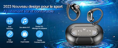 Ecouteurs Bluetooth Sans Fil Sport Oreillettes Bluetooth 5 3 Hi FI