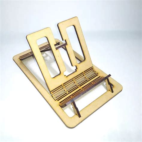 Soporte Celular Tablet Escritorio Madera Mdf Fibrofacil