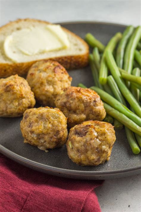 Keto Whole30 Air Fryer BBQ Meatballs Physical Kitchness