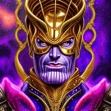 Art 3D Majestueux De Thanos Creative Fabrica
