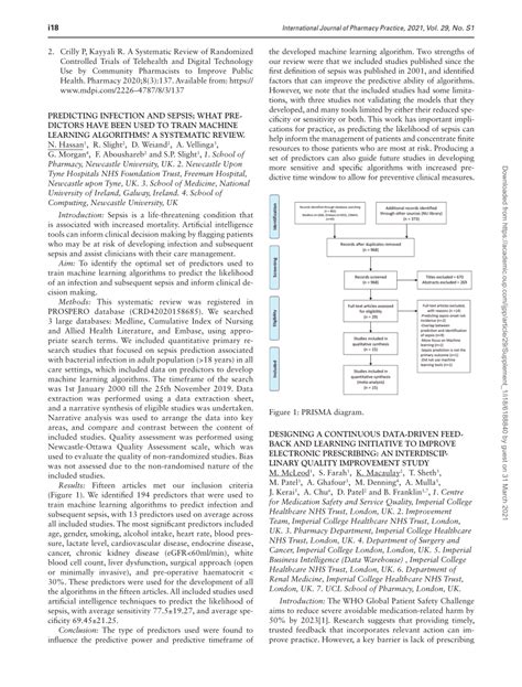 pdf predicting infection and sepsis what predictors have been used to train machine learning