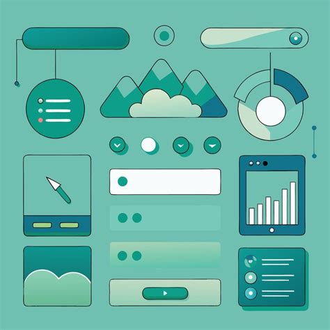 Simple Web Ui Elements Kit Graphic Vector Art At Vecteezy