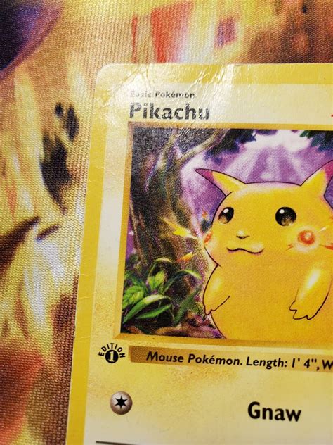 Pokemon TCG Pikachu Shadowless First Edition RED CHEEKS Hajj Gov Eg