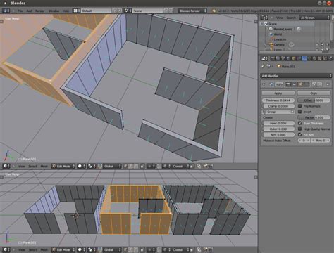 Solidify Modifier On A Non Manifold Mesh Modeling Blender Artists