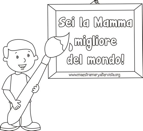 Disegni Da Colorare Per La Festa Della Mamma
