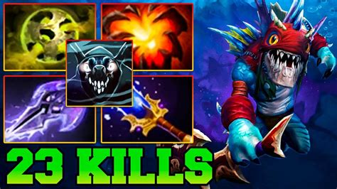 23 Kills Slark Dota Slark Dota 2 Safelane Carry Meta Pro Gameplay