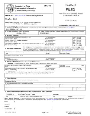 Fillable Online Fillable Online Statement Of Termination 322C LLC