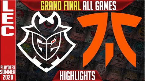 G2 Vs FNC Highlights ALL GAMES LEC GRAND FINAL Playoffs Summer 2020