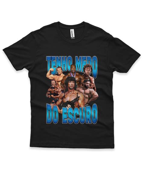 T Shirt Classic TENHO MEDO DO ESCURO Em Flash Design