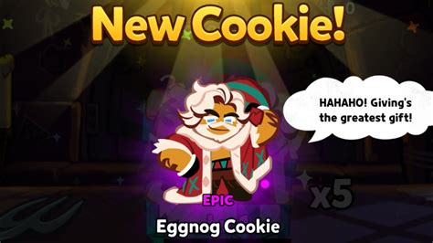 Getting The NEW EGGNOG COOKIE Cookie Run Ovenbreak YouTube