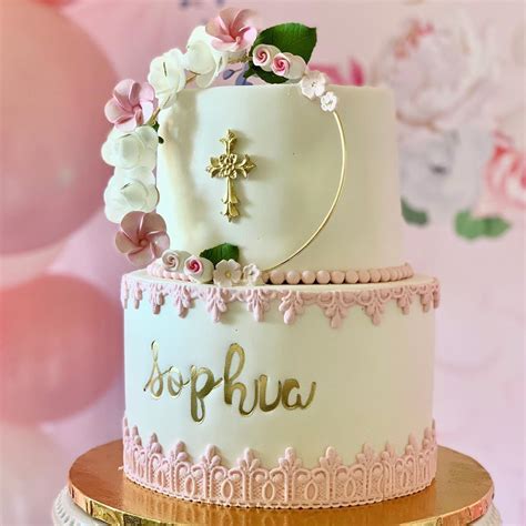 Pastel Bautizo Torta De Bautismo Nena Originales